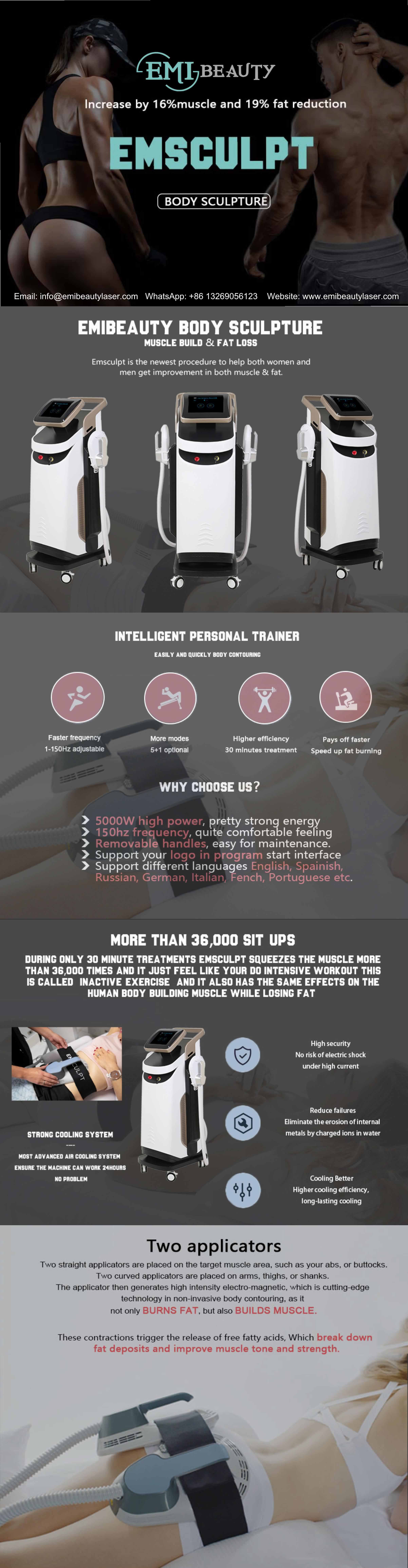 Emsculpting Muscle Shaping Machine EMS III